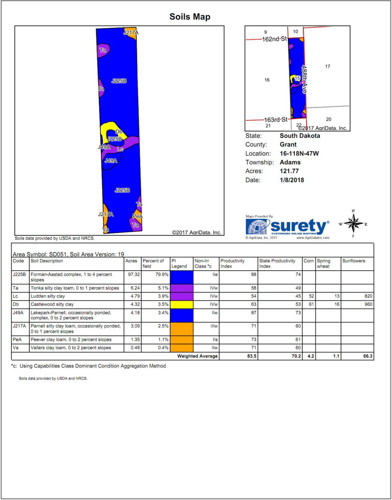 NRCS Online Soil Map Data